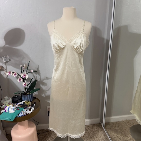 Vintage | Intimates & Sleepwear | Vintage 8s Long Lingerie Slip | Poshmark